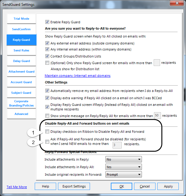 SendGuard Reply Guard Prompt | Standss.com